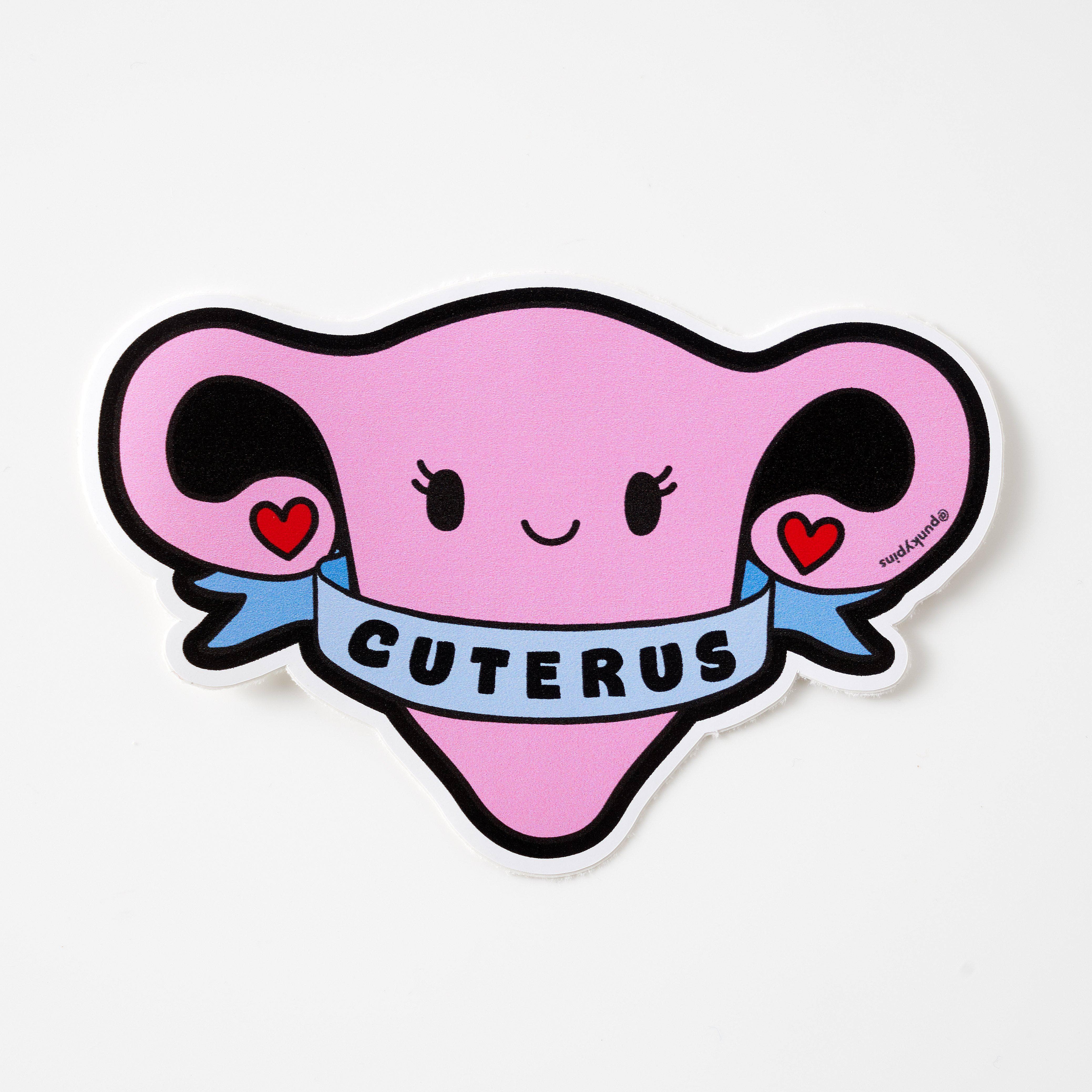 Cuterus Uterus Vinyl Sticker – punkypins