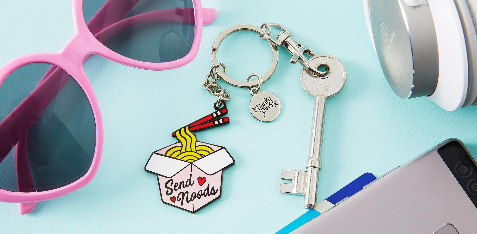 Cool Keyrings, Cute Keyrings, Free Delivery Available – punkypins