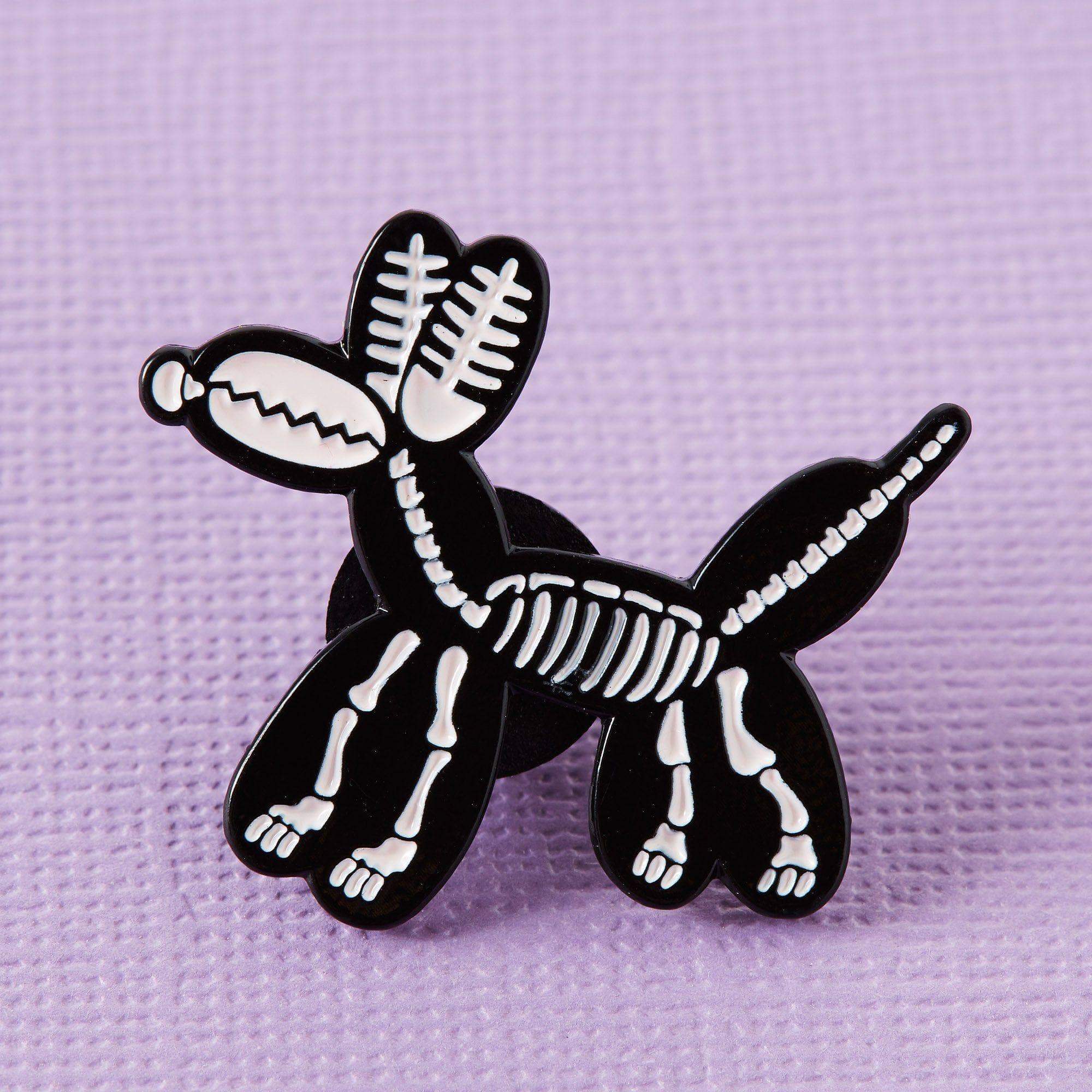 Balloon Animal Skeleton Enamel Pin – punkypins
