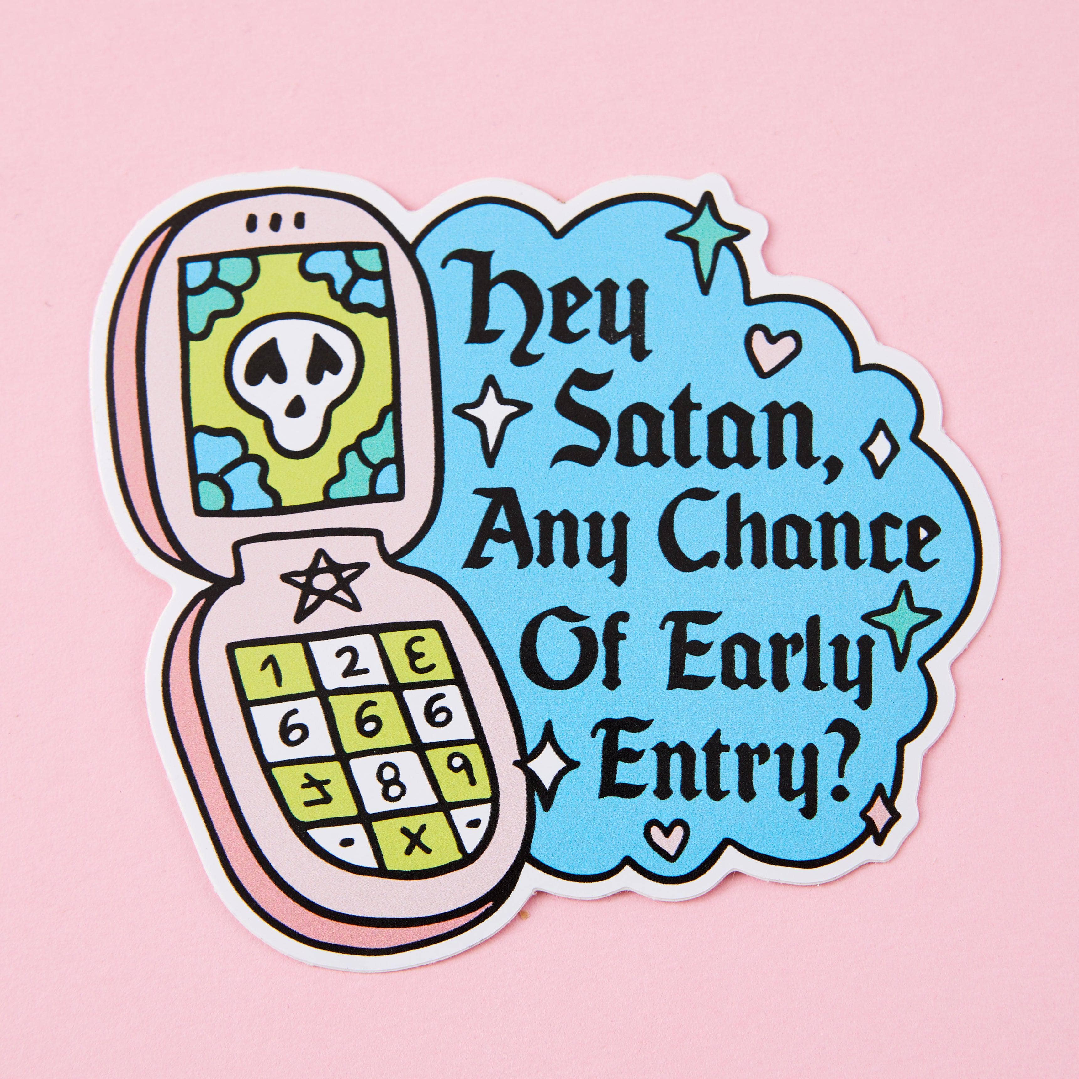 Call To Satan Vinyl Sticker – punkypins