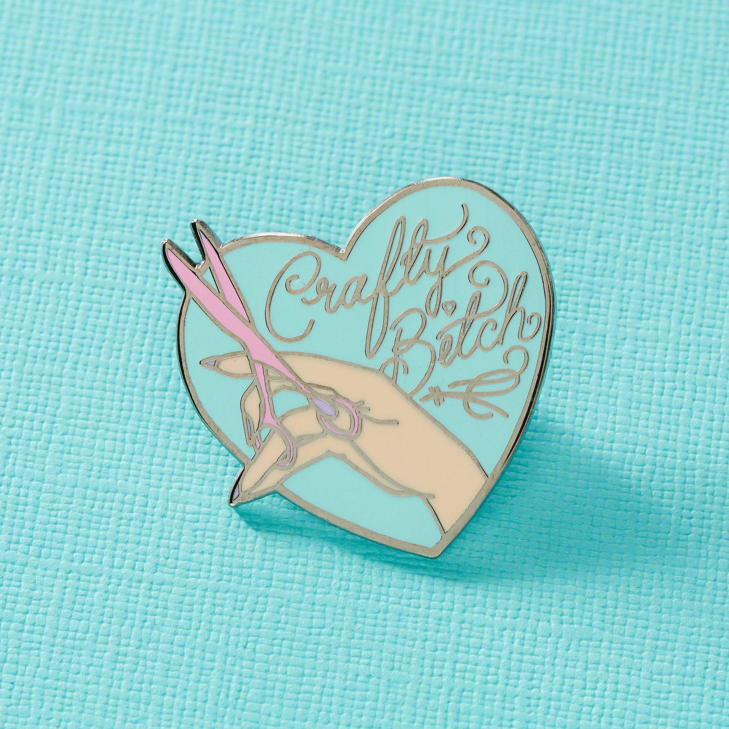 Crafty Bitch Enamel Pin – punkypins