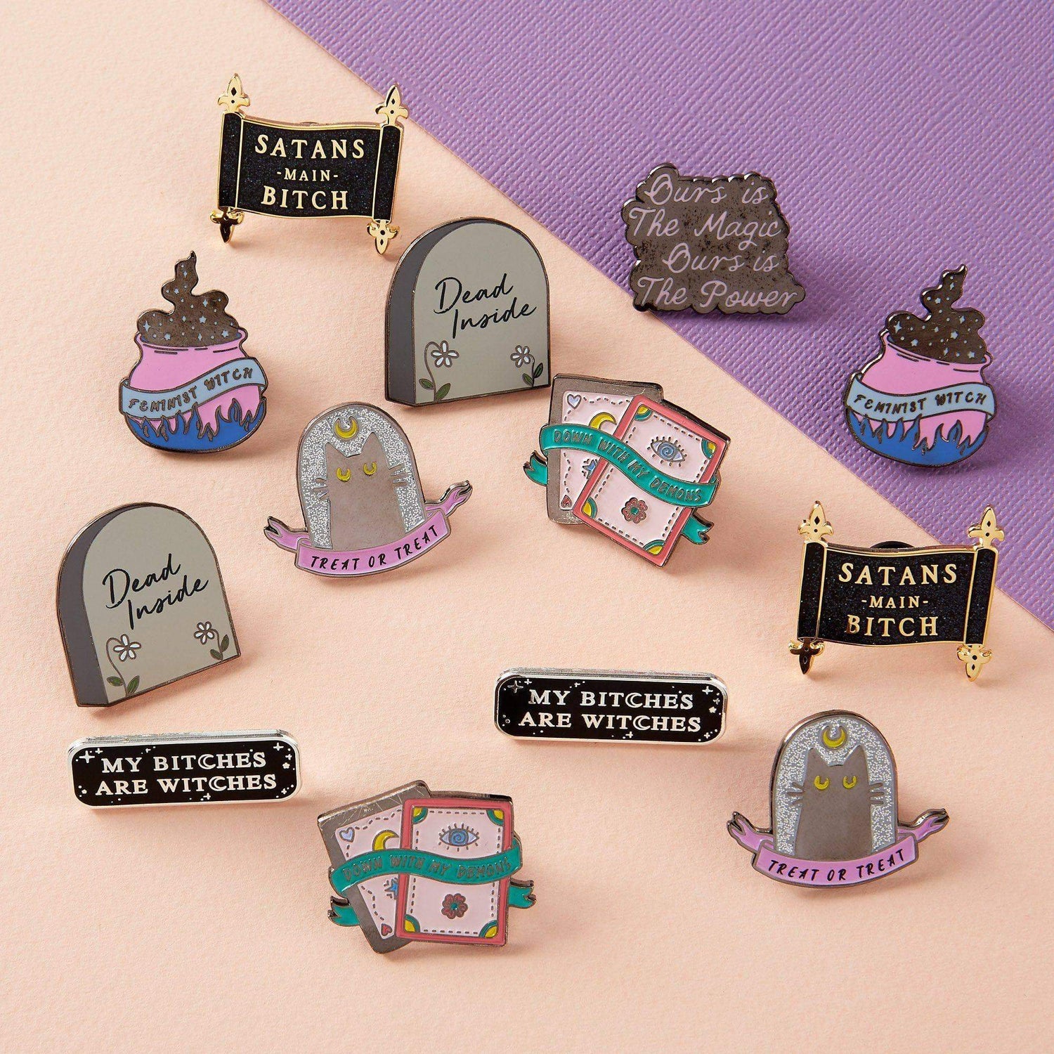 Dead Inside Enamel Pin – punkypins