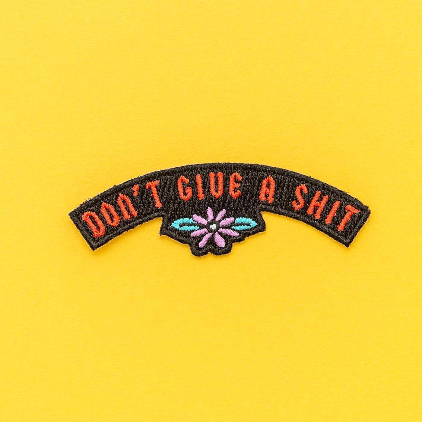 Don't Give A Shit Embroidered Iron On Patch – punkypins
