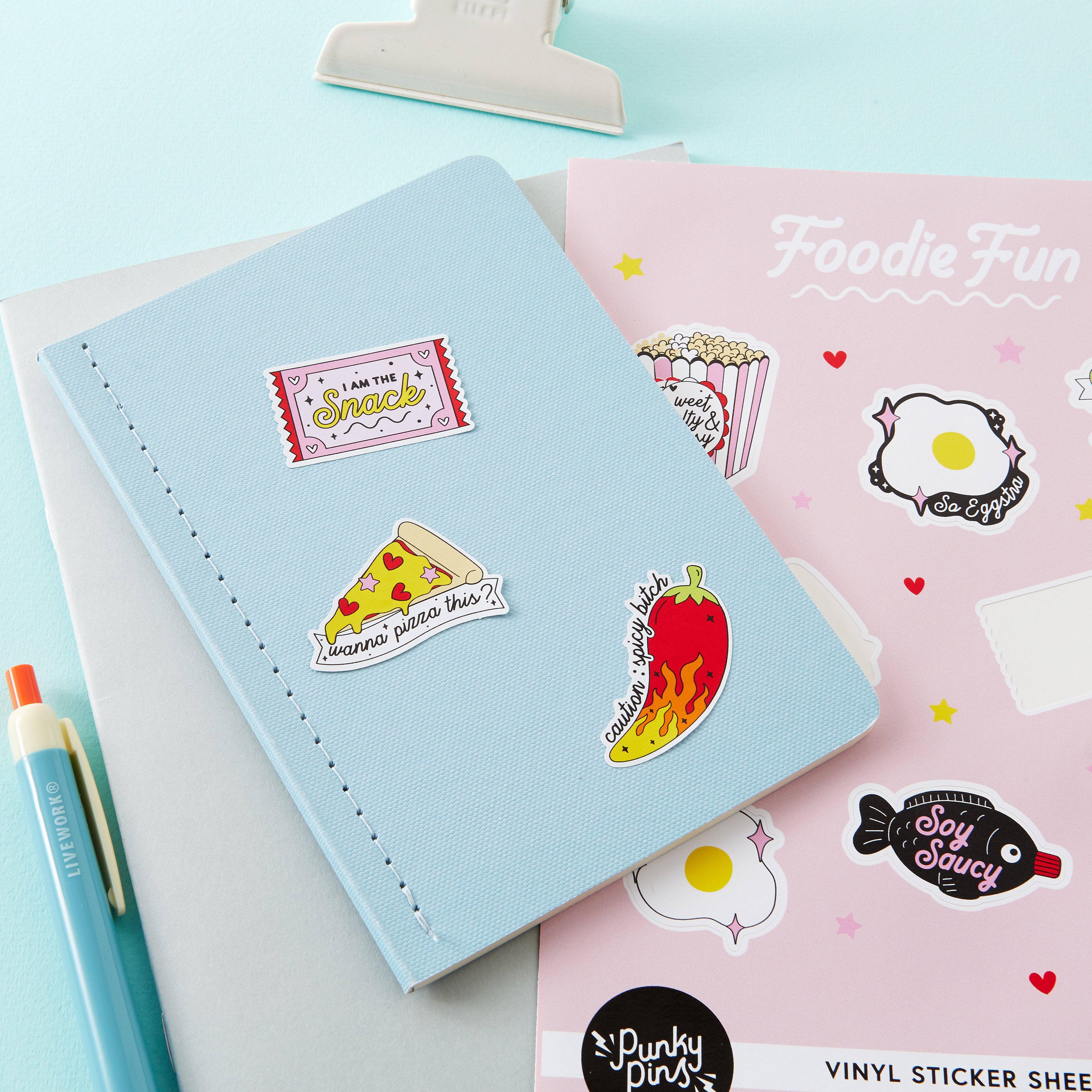 Foodie Fun A5 Vinyl Sticker Sheet – punkypins