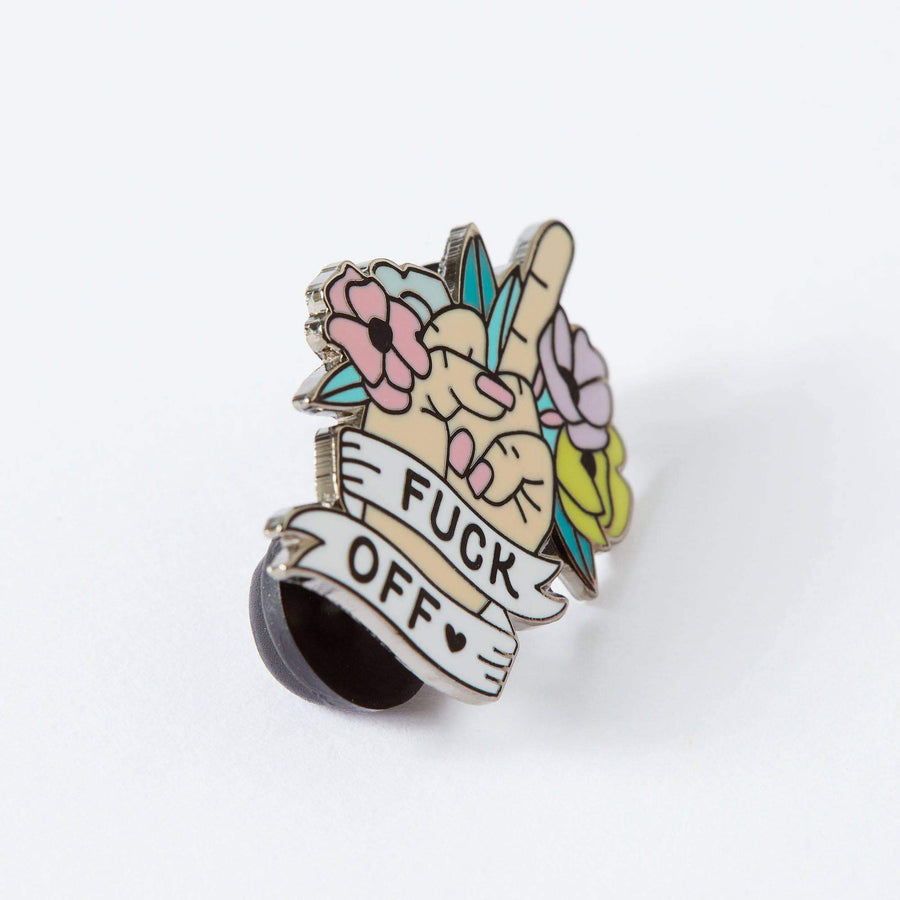 Fuck Off Enamel Pin Punkypins