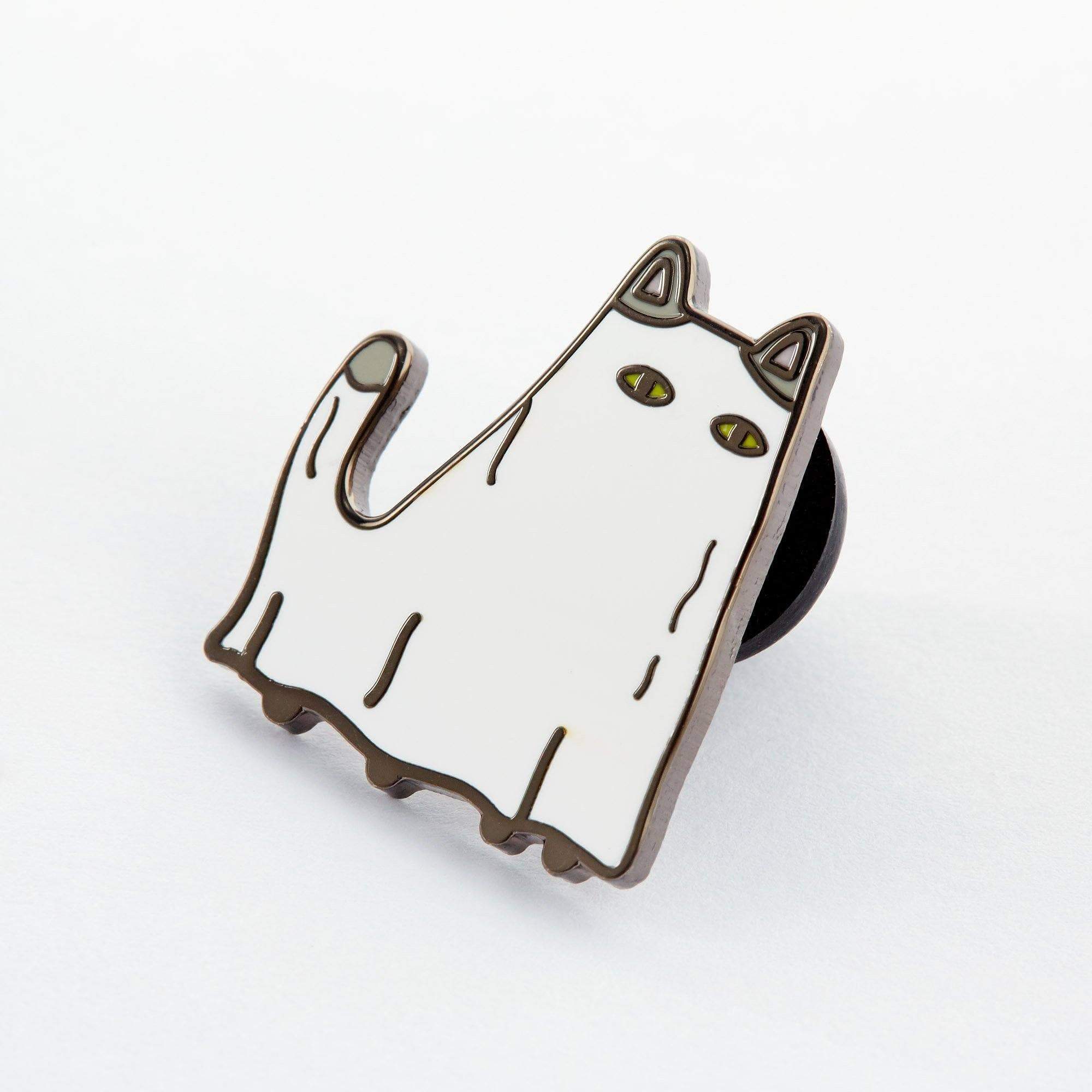 Ghost Cat Enamel Pin – punkypins