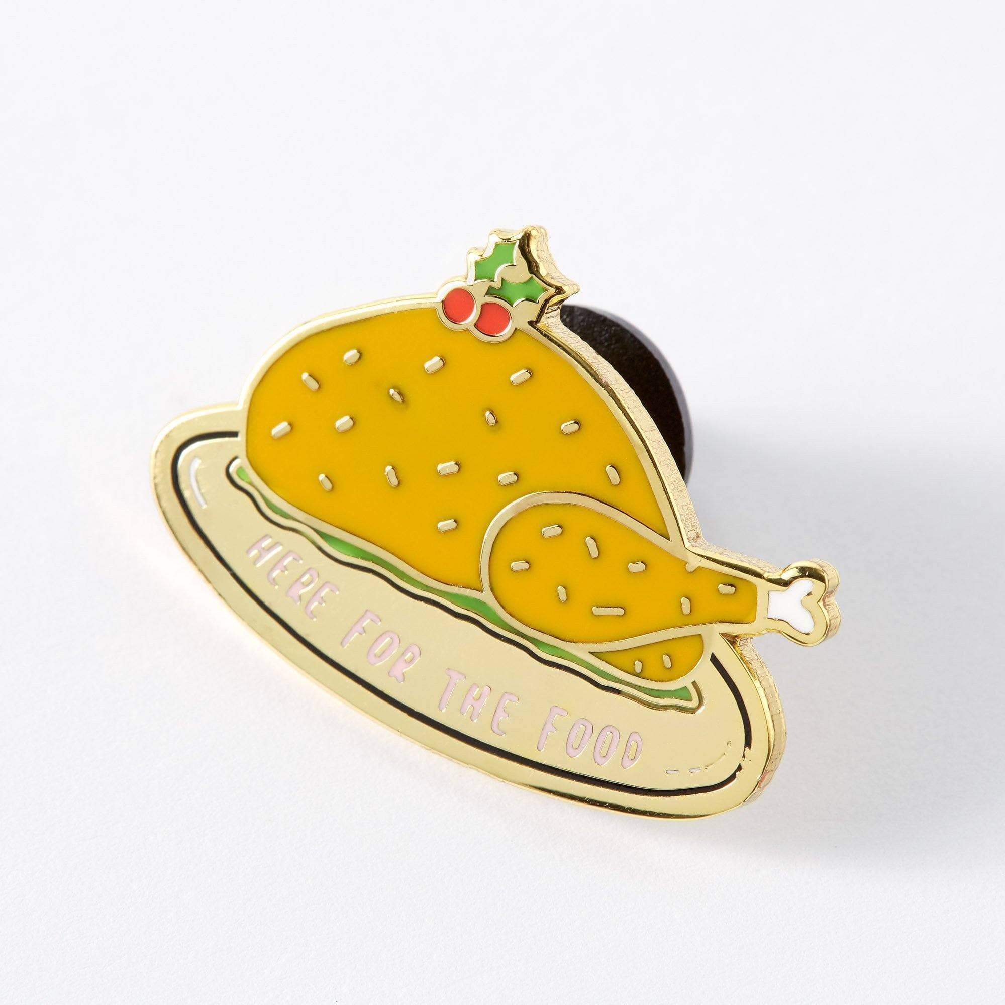 Here For The Food Enamel Pin – punkypins