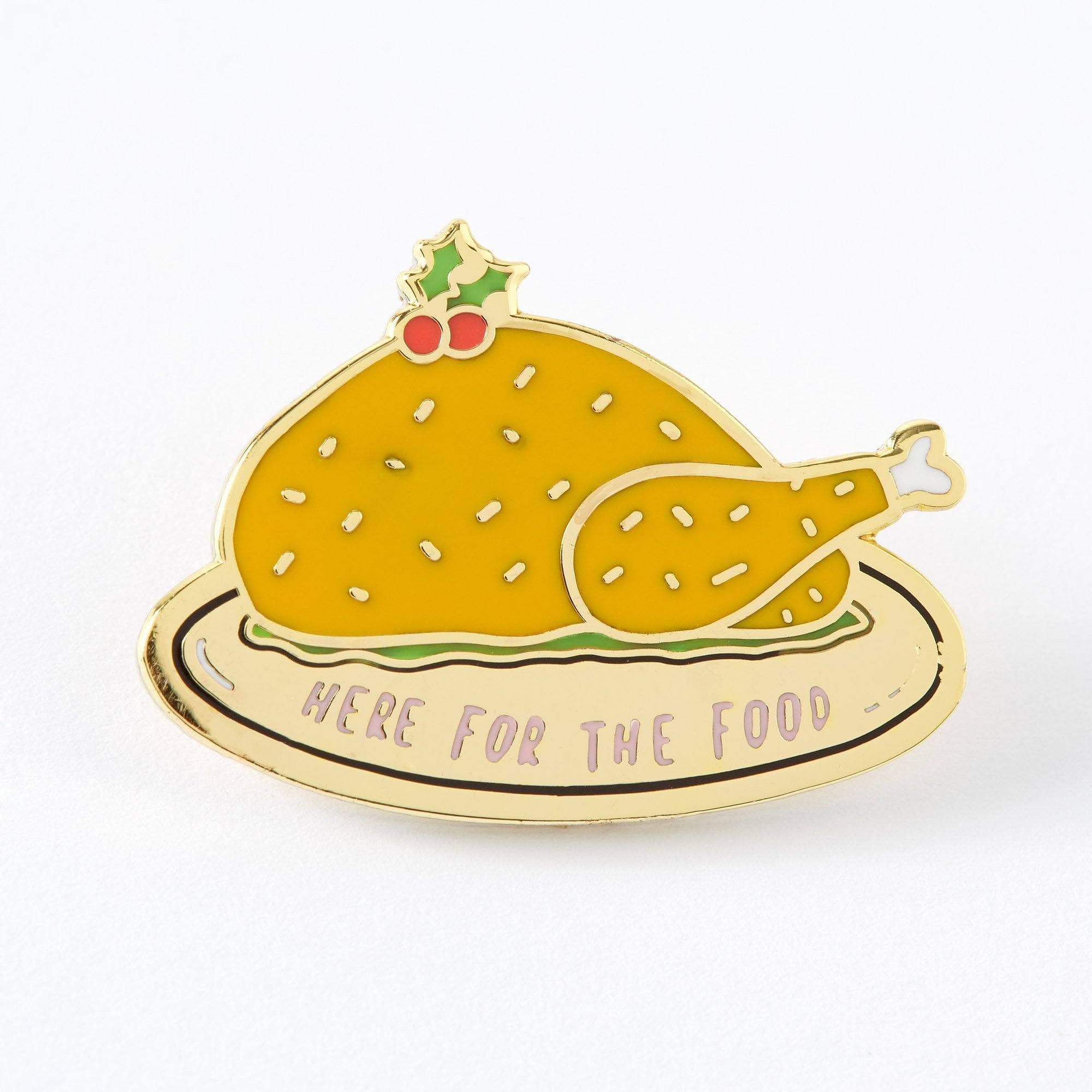Here For The Food Enamel Pin – punkypins