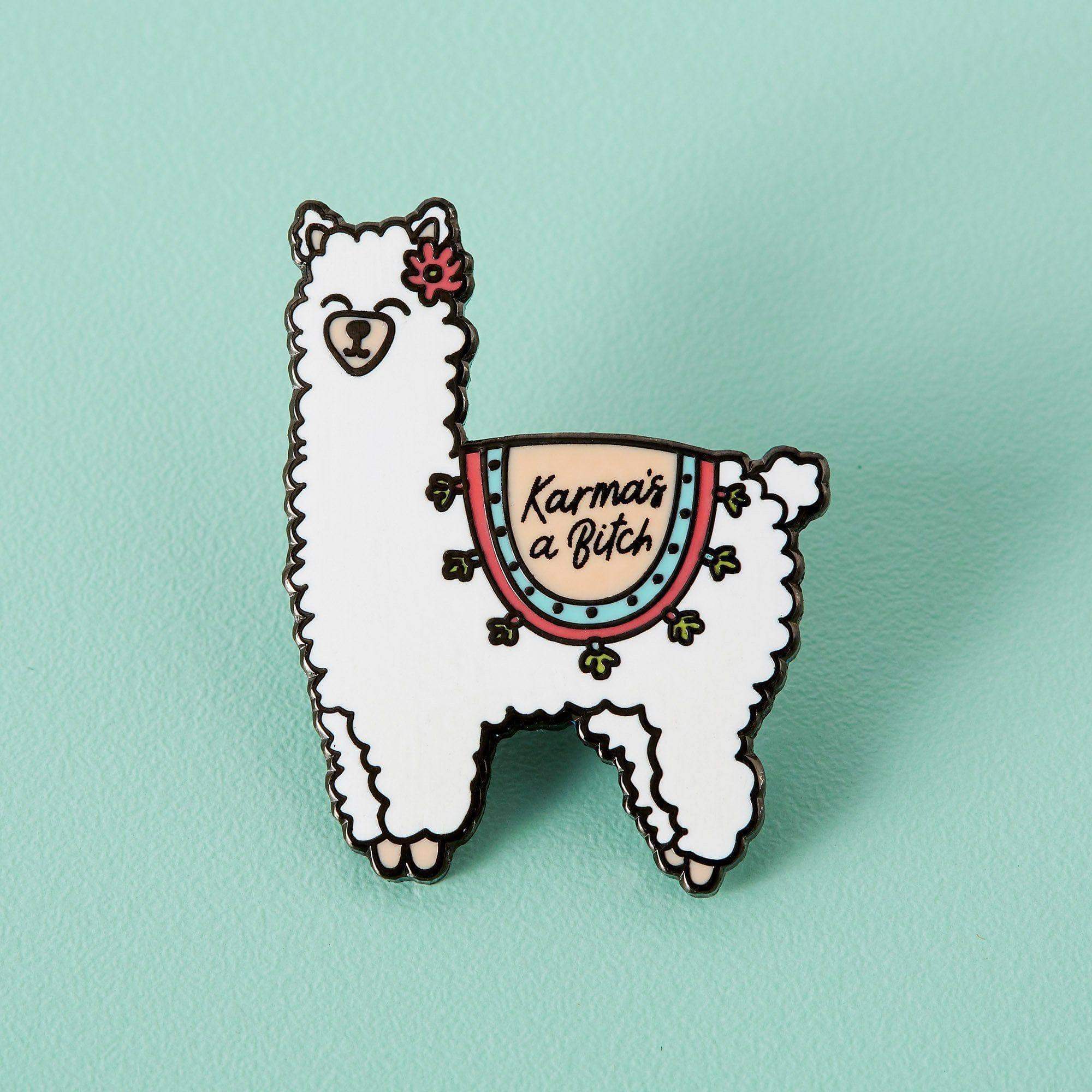 Karma Llama Enamel Pin – punkypins