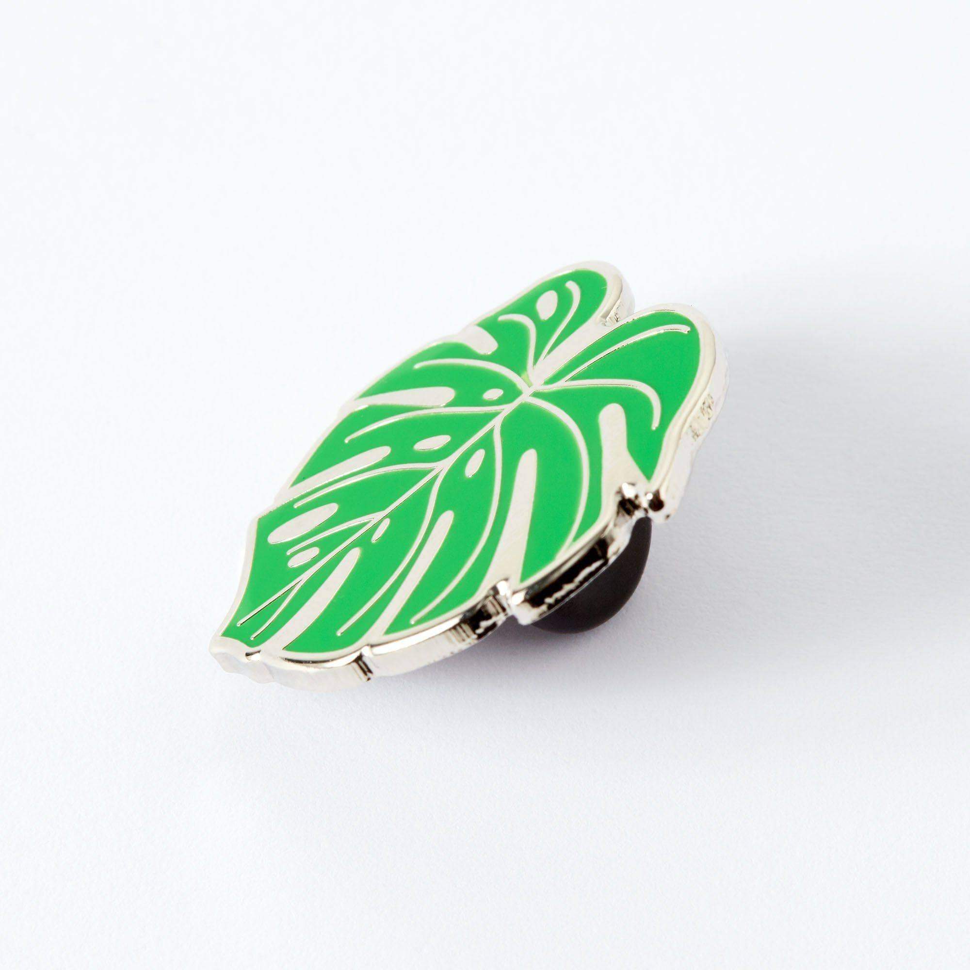 Monstera Cheese Plant Leaf Enamel Pin – punkypins