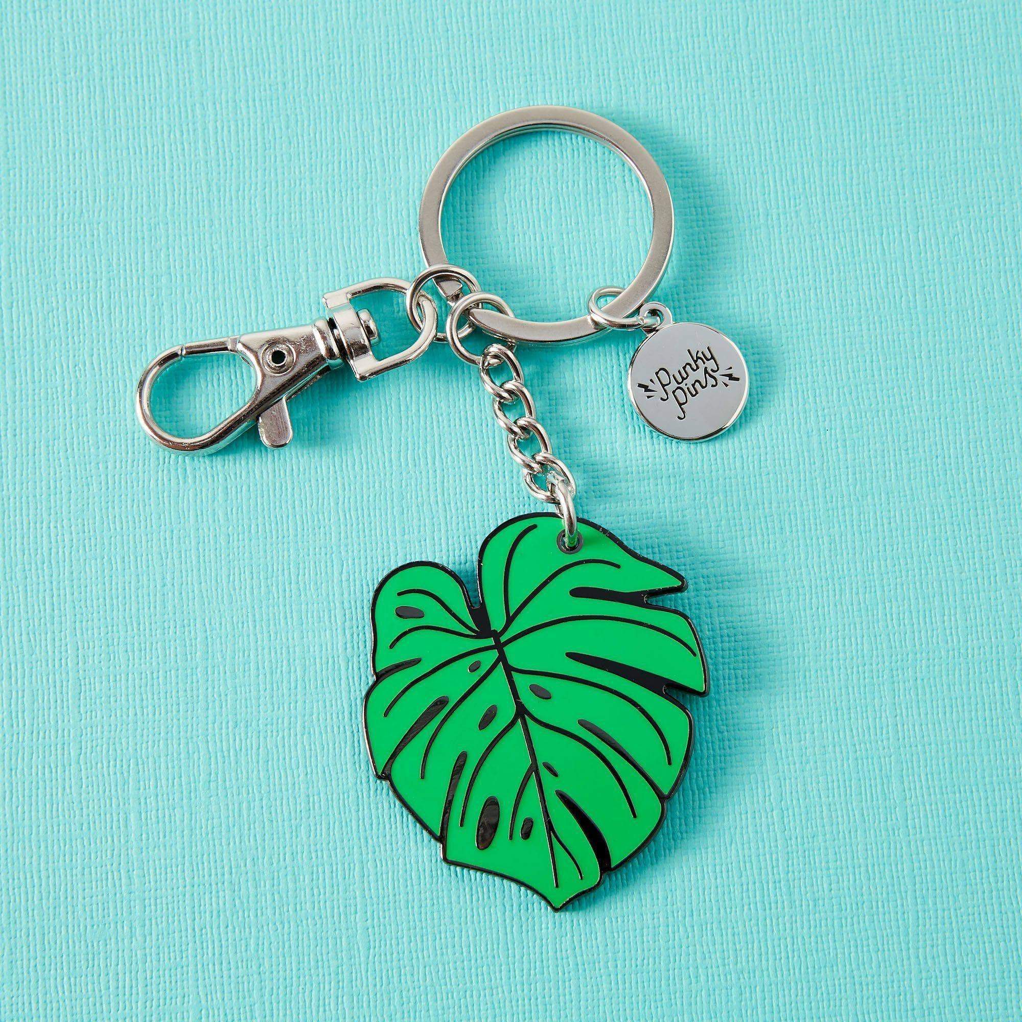 Monstera Leaf Keyring – punkypins