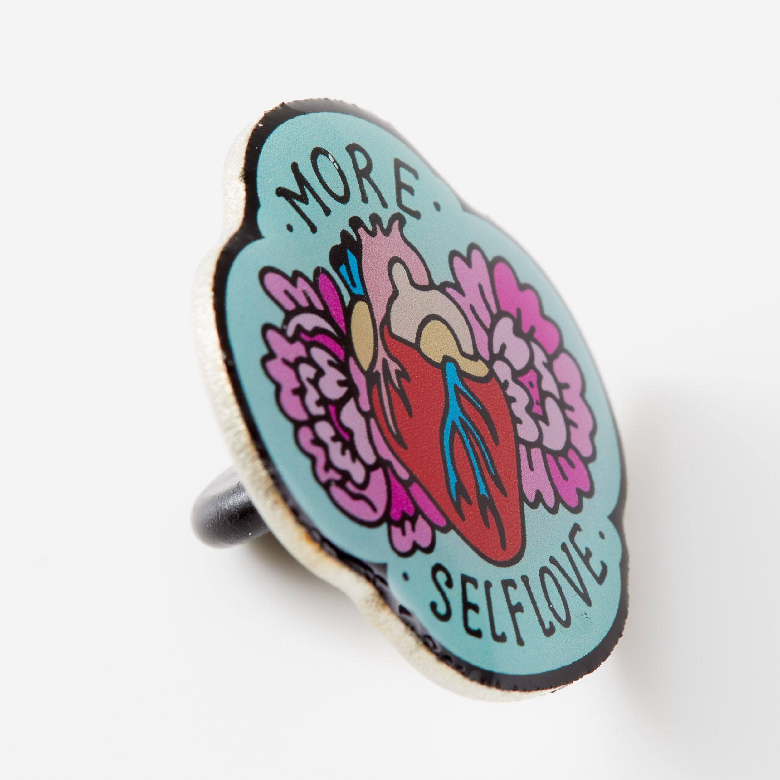 More Self Love Eco Metal Pin – punkypins