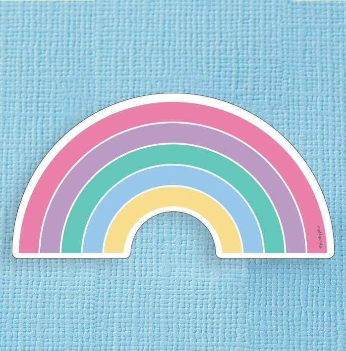 Rainbow Large Vinyl Sticker | Punky Pins – punkypins