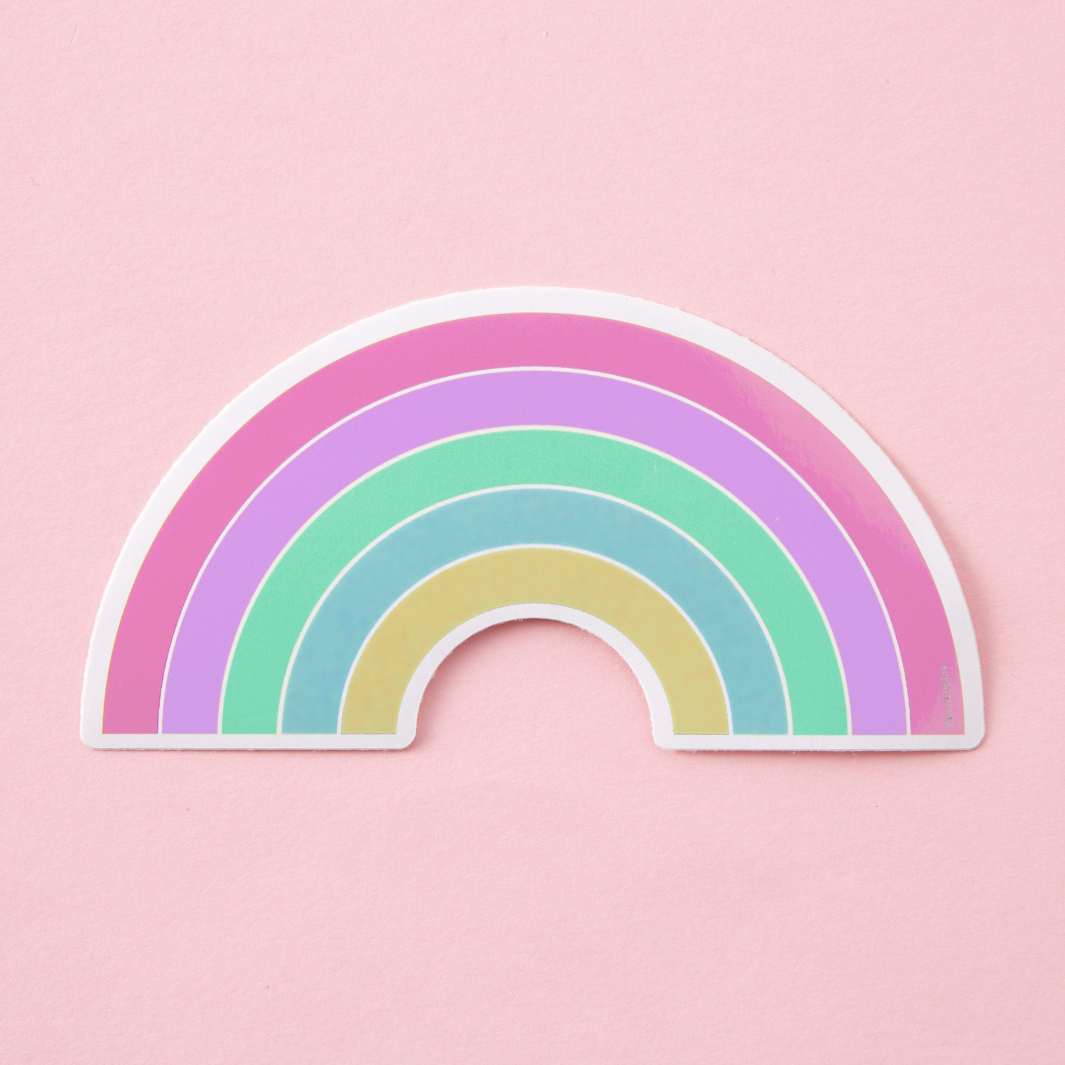 Rainbow Large Vinyl Sticker | Punky Pins – punkypins