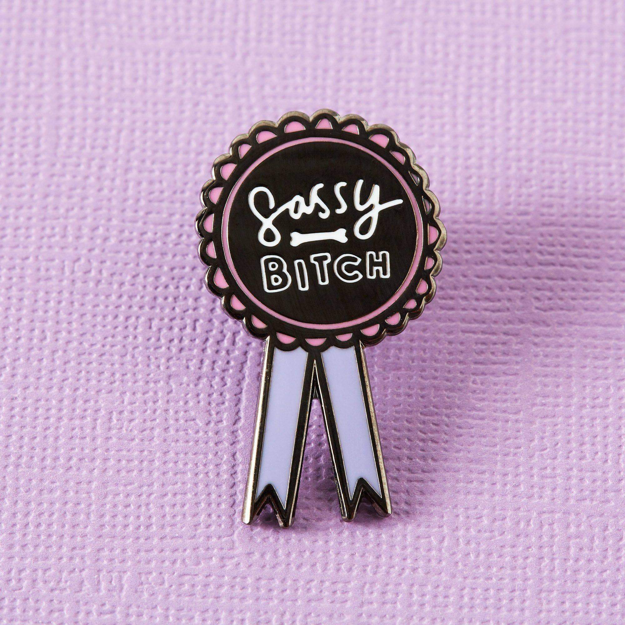 Sassy Bitch Enamel Pin – punkypins