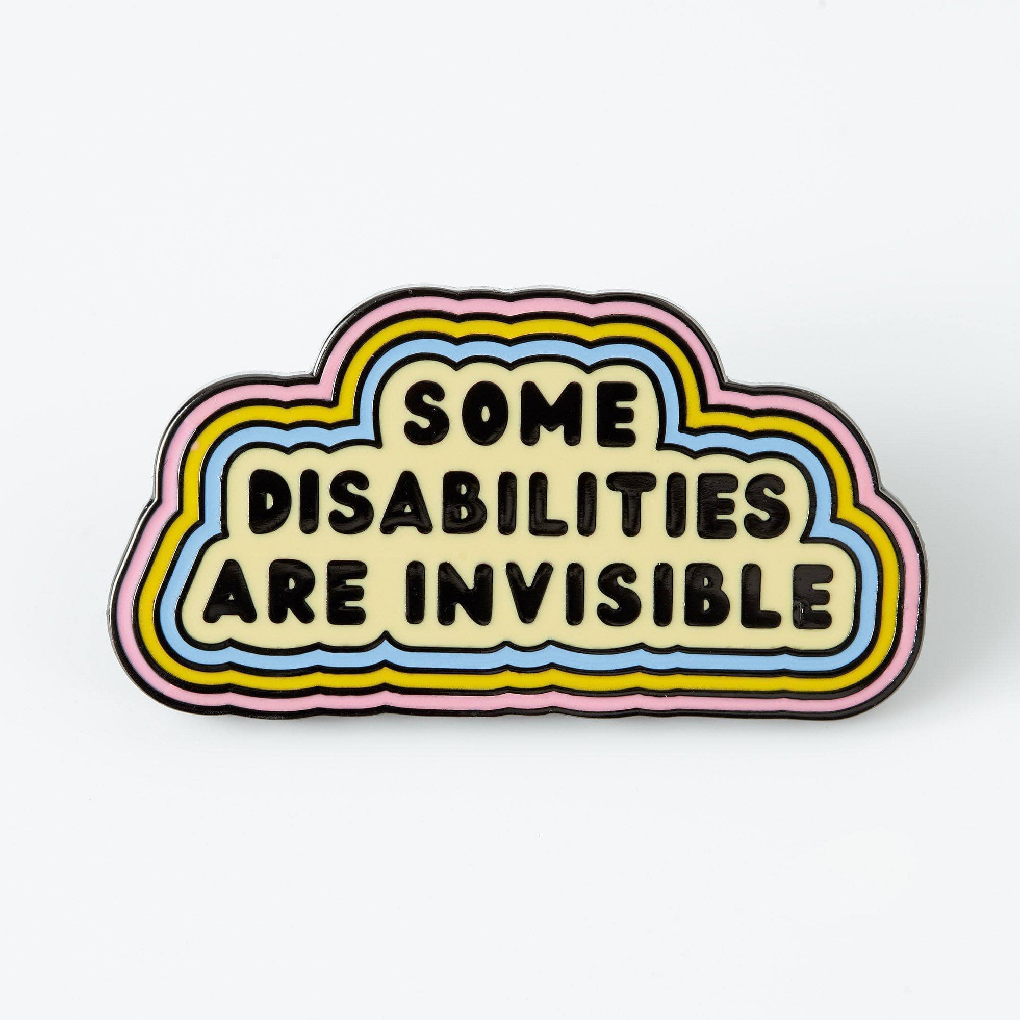 Some Disabilities Are Invisible Enamel Pin – punkypins