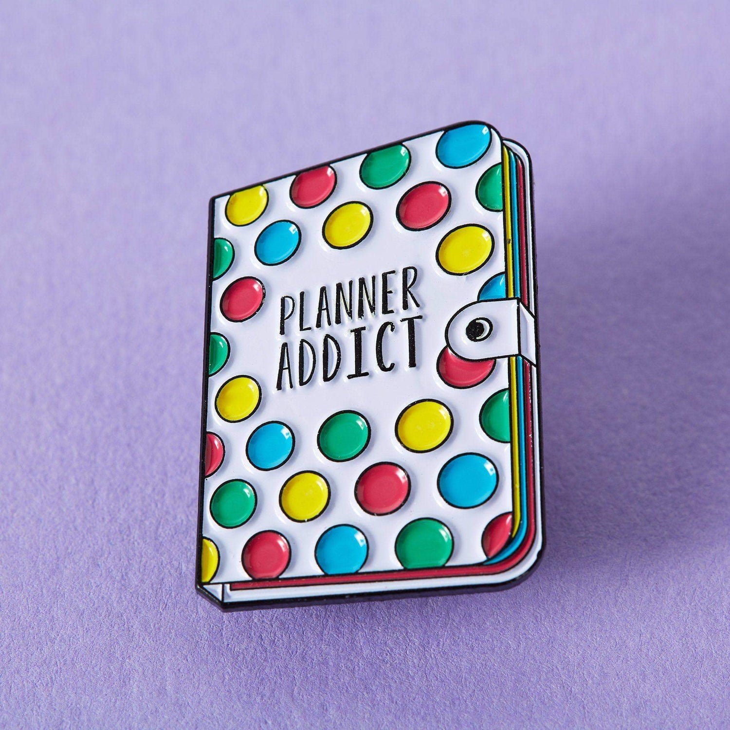 Stationery Planner Addict Enamel Pin – punkypins