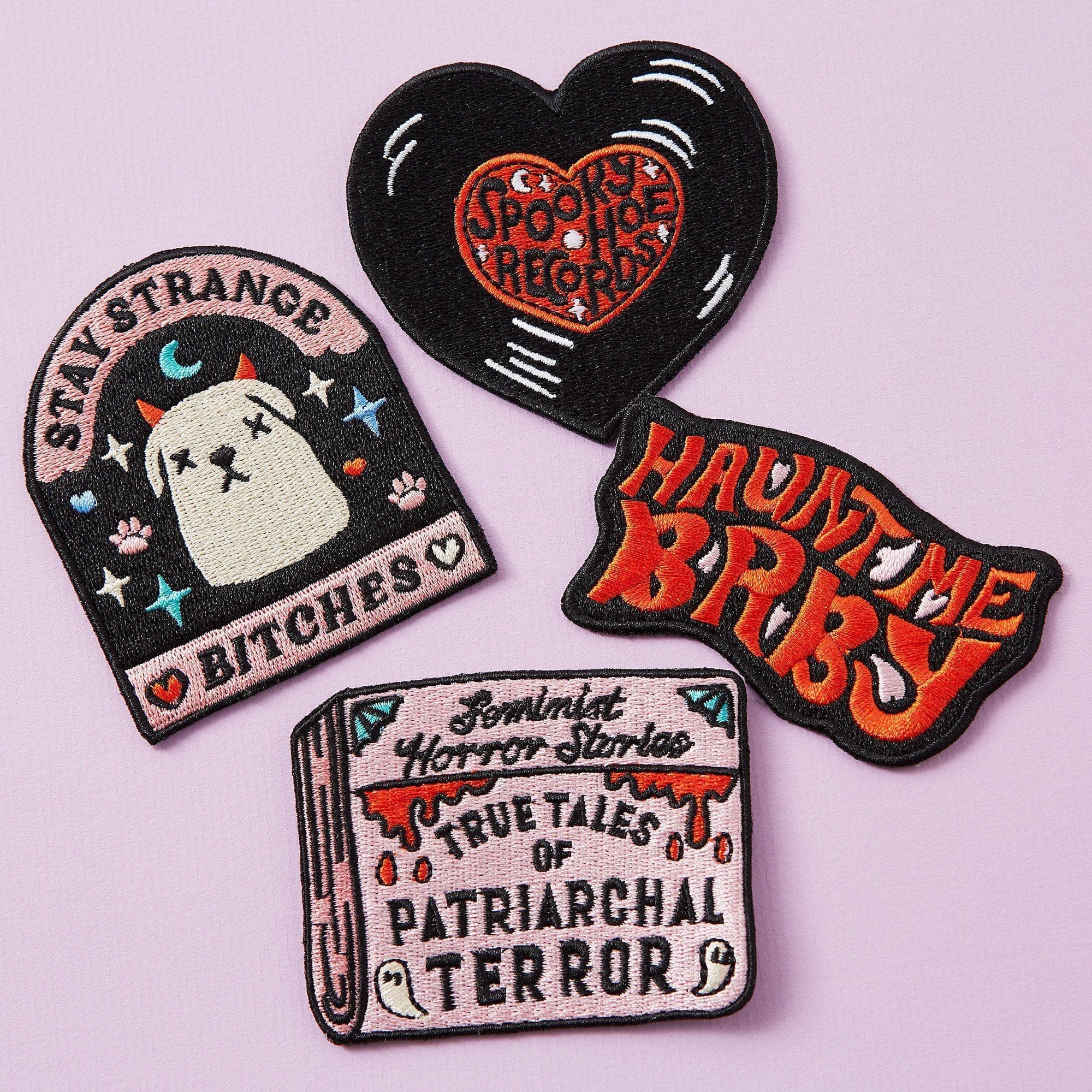Stay Strange Bitches Embroidered Iron on Patch – punkypins