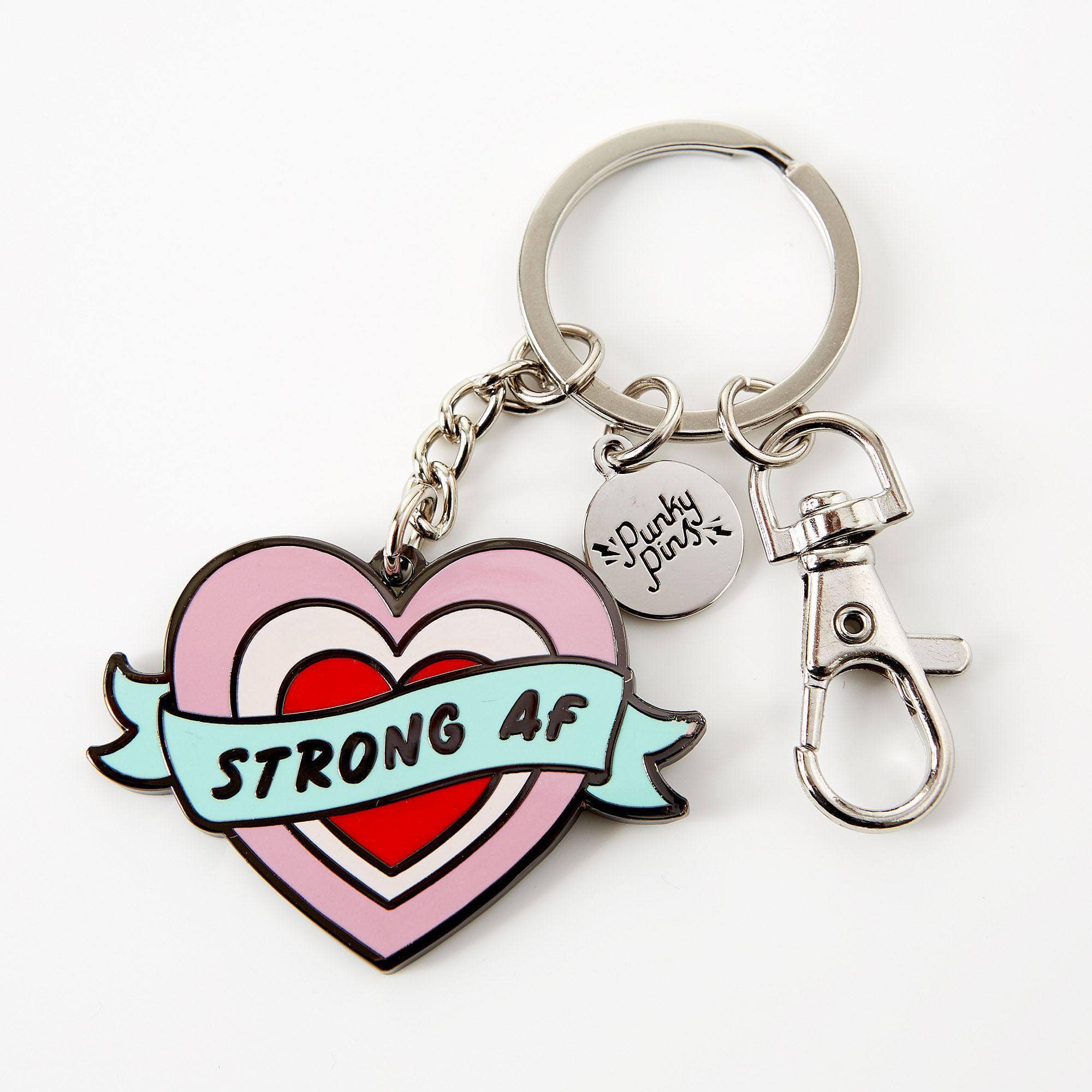 Strong AF Enamel Keyring – punkypins