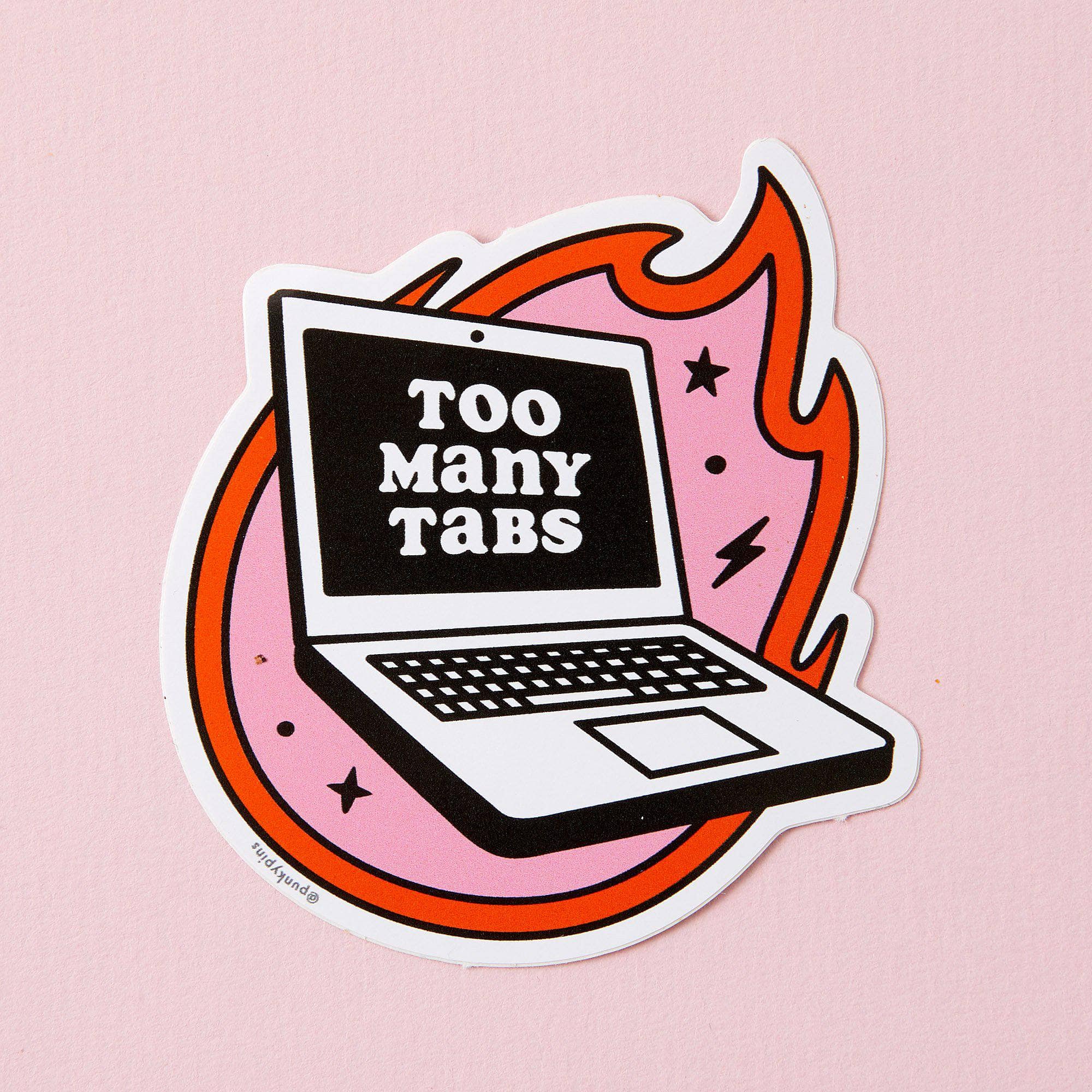 Too many Tabs Vinyl Sticker – punkypins