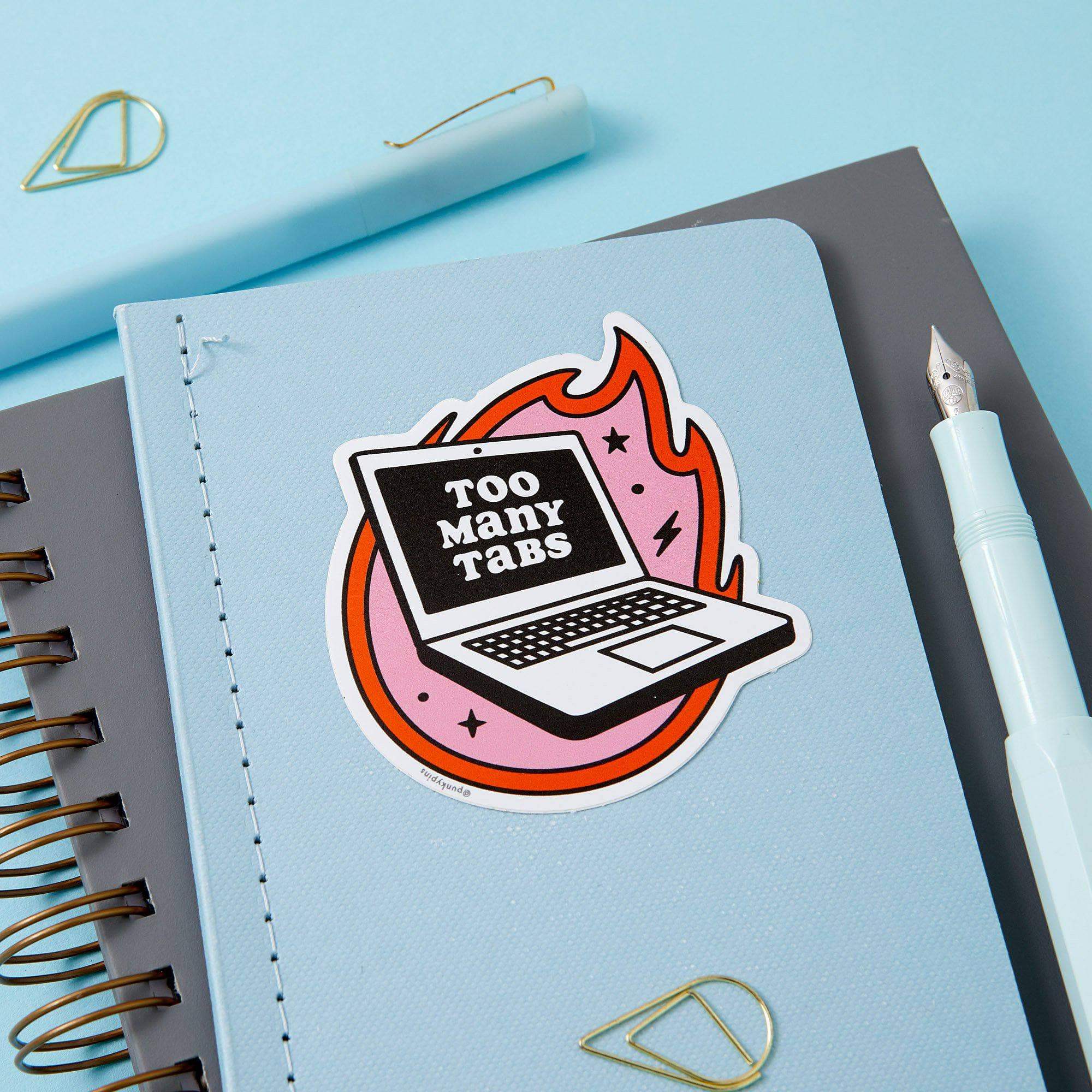 Too many Tabs Vinyl Sticker – punkypins