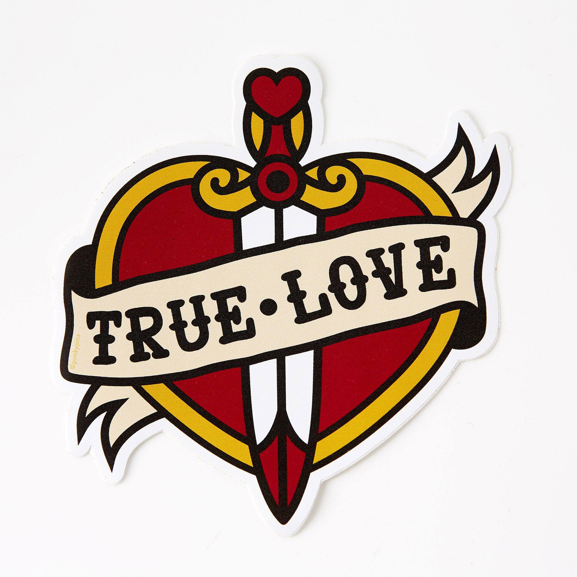 True Love Tattoo Inspired Vinyl Laptop Sticker | Punky Pins – punkypins