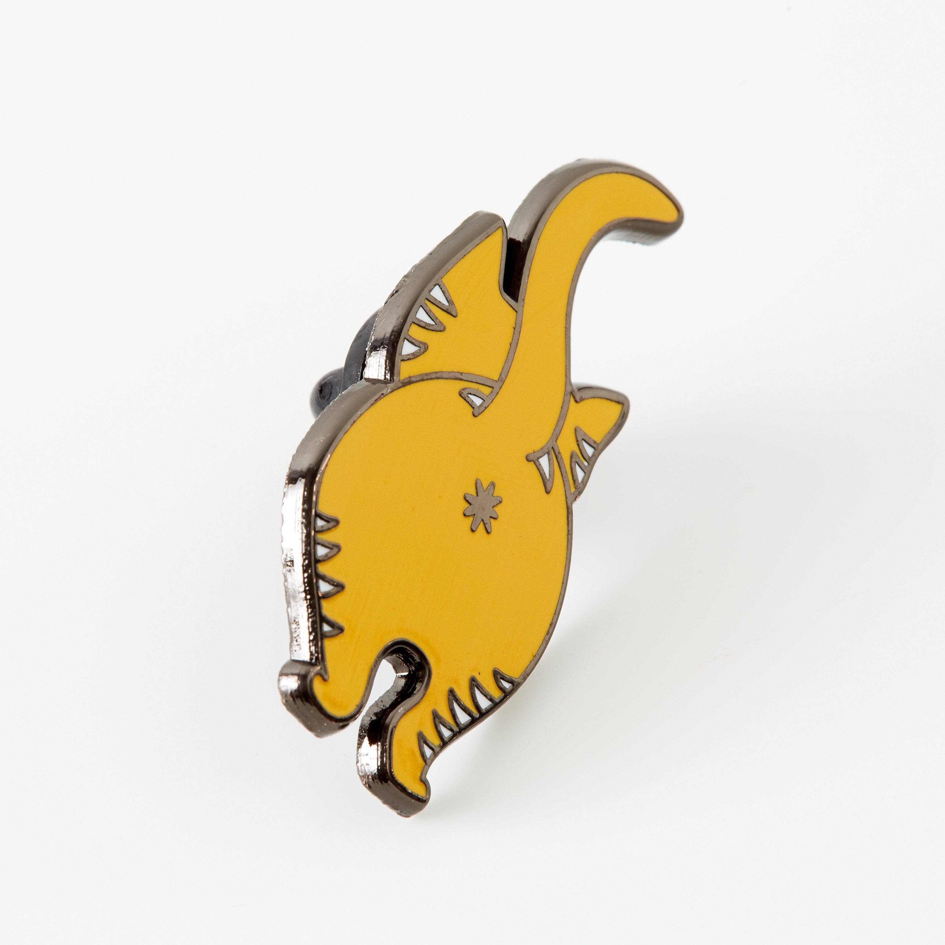Ginger Cat Bum Enamel Pin – punkypins